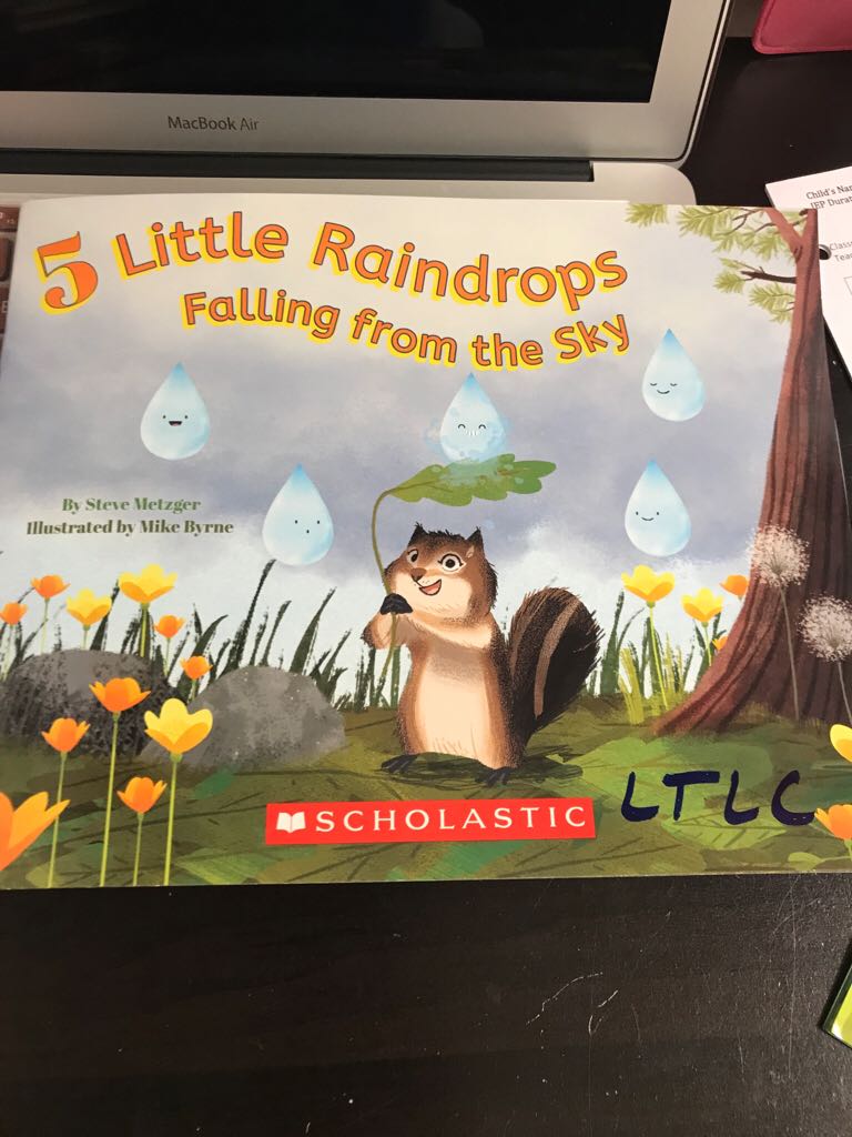 5 Little Raindrops Falling From The Sky - Steve Metzger (A Scholastic ...